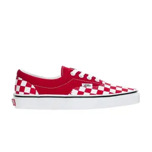 VANS Era Checkerboard Sneakers - Red