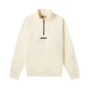 Fear Of God Mockneck Half Zip 'buttercream