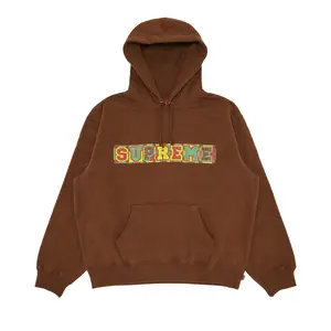 Supreme Beaded Hooded Sweatshirt - Brown
