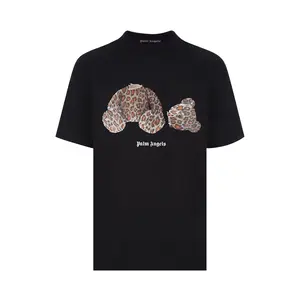 Palm Angels Leopard Bear Classic Tee /brown