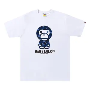 A BATHING APE Color Camo Baby Milo Tee - White
