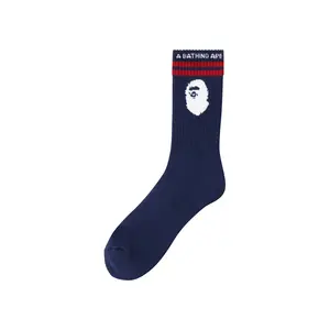 A BATHING APE Ape Head Line Socks - Blue