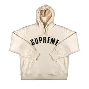 Supreme Pearl Logo Hooded Sweatshirt - Cream | Editorialist