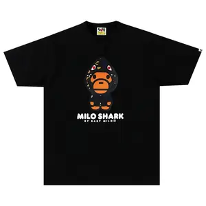 A BATHING APE Milo Shark Tee - Black