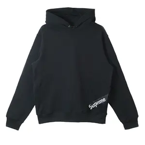 Supreme Corner Label Hooded Sweatshirt - Black