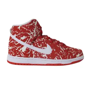 Nike Dunk High Prm 'raw Meat' Sneakers - Red