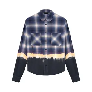 Amiri Bleach Bandana Plaid Shirt