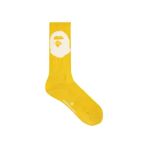 A BATHING APE Big Ape Head Socks - Yellow