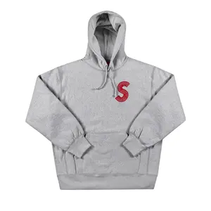 Supreme S Logo Hooded Sweatshirt - Grey