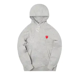 Play Comme Des Garcon Hooded Sweatshirt - Grey