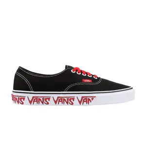 VANS Authentic Sketch Sidewall Sneakers - Red