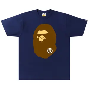 A BATHING APE Big Ape Head Tee 'navy - Blue