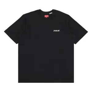 Supreme Washed Script Short-sleeve Top - Black