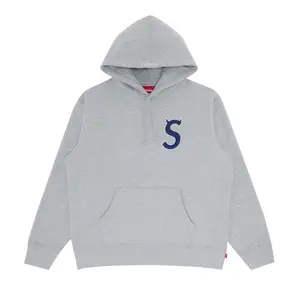 Supreme S Logo Hooded Sweatshirt - Grey