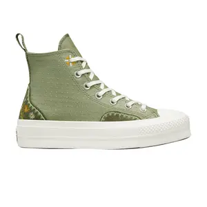 CONVERSE Chuck Taylor All Star Lift Platform High-Top Sneakers Green