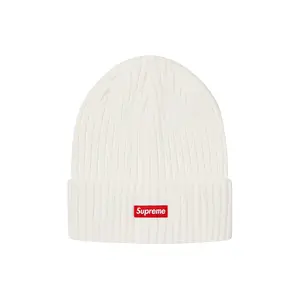 Supreme Overdyed Beanie White