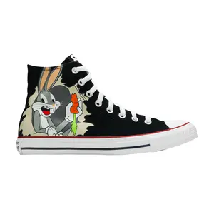 CONVERSE Looney Tunes Chuck Taylor All Star High '80th Anniversary Bugs Bunny's Mischief' Sneaker - Black