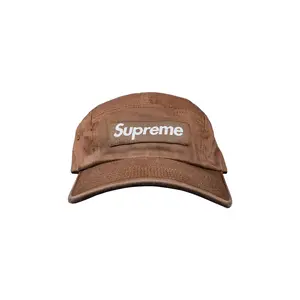 Supreme Washed Chino Twill Camp Cap - Brown