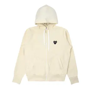 Play Comme Des Garcon Hooded Sweatshirt - White