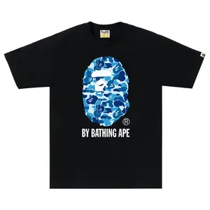 A BATHING APE Abc Camo Bathing Ape Tee /blue - Black