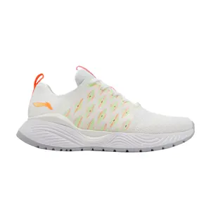 LI-NING Wmns Soft 'white Neon Apricot' White