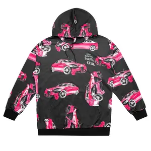 ANTI SOCIAL SOCIAL CLUB 3am On Melrose All Over Hoodie - Black