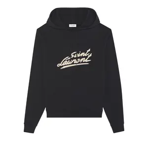 Saint Laurent Decoupes Hoodie - Black