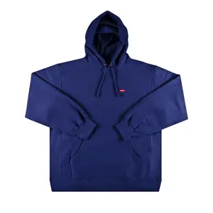 Supreme Small Box Hooded Sweatshirt 'washed Navy