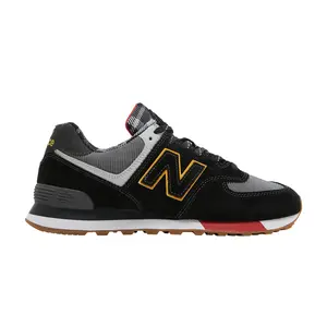 NEW BALANCE 574 Plaid Sneakers - Black