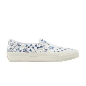 VANS Kith X Og Classic Slip-on Lx 'azulejo Tile - White