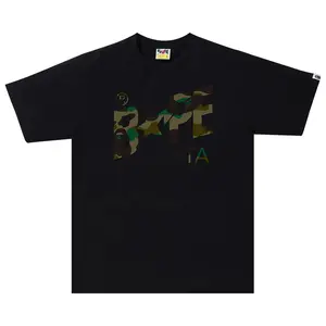 A BATHING APE Sta 1st Camo Logo Tee - Black