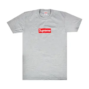 Supreme 20th Anniversary Box Logo T-shirt 'heather - Grey