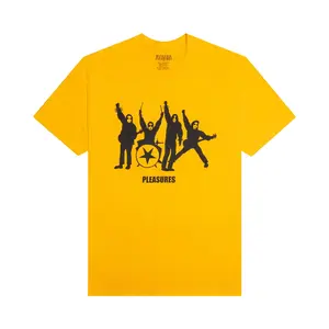 PLEASURES Anguish T-shirt 'gold - Yellow