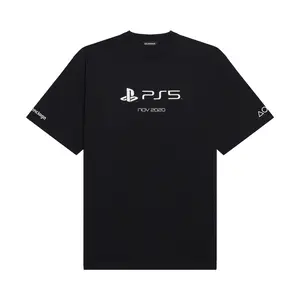 Balenciaga Playstation Boxy T-shirt - Black