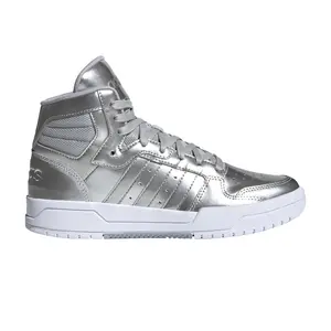 Adidas Entrap Mid Metallic High-top Sneakers - Silver
