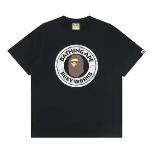 A BATHING APE Space Camo Busy Works Tee - Black