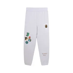 A BATHING APE Multi Fonts Sweat Pants - Grey