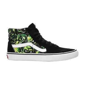 VANS Supreme X Sk8-hi 'glow-in-the-dark Skull Pile' Sneakers - Black