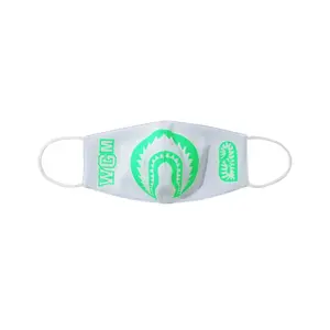 A BATHING APE Glow In The Dark Shark Mask - White