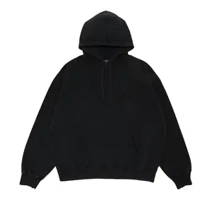 Supreme Overdyed Logo Hooded Sweatshirt - Black