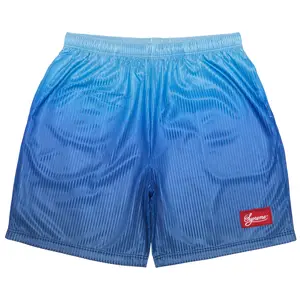 Supreme Gradient Mesh Stripe Baggy Short - Blue