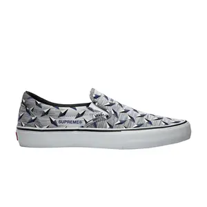 VANS Supreme X Classic Slip-on Pro 'diamond Plate - White