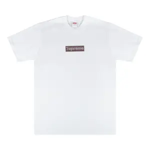 Supreme X Swarovski Box Logo T-shirt - White