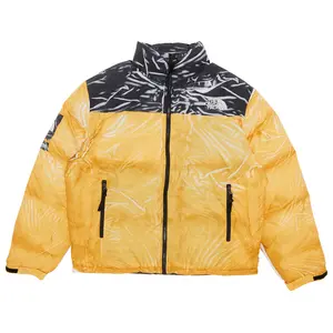 Supreme X The North Face Printed Nuptse Jacket - Yellow