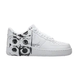 Nike Supreme X Comme Des Garçons Shirt X Air Force 1 Low "eyes - White