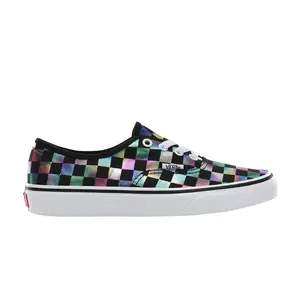 VANS Authentic Iridescent Checkerboard Sneakers - Black