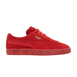 PUMA Suede Triplex Mono Paint Splatter Sneakers