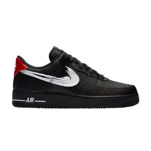 Nike Air Force 1 Low 'brushstroke' Sneakers - Black