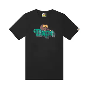 A BATHING APE Color Camo Milo On Tee - Black