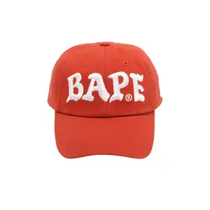 A BATHING APE Panel Cap Orange